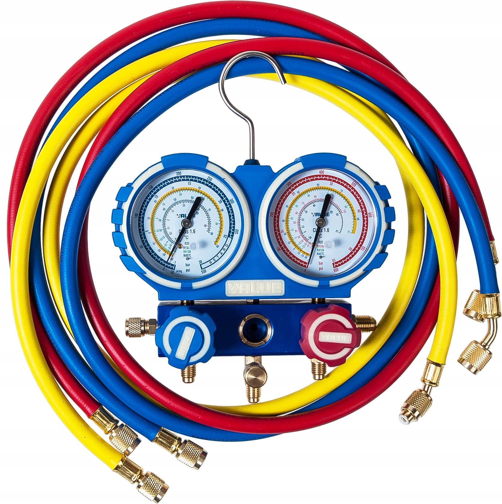 Zestaw manometrów VALUE VMG-2-R32 do czynników R-32/R-410a/R-407c/R-134 ...