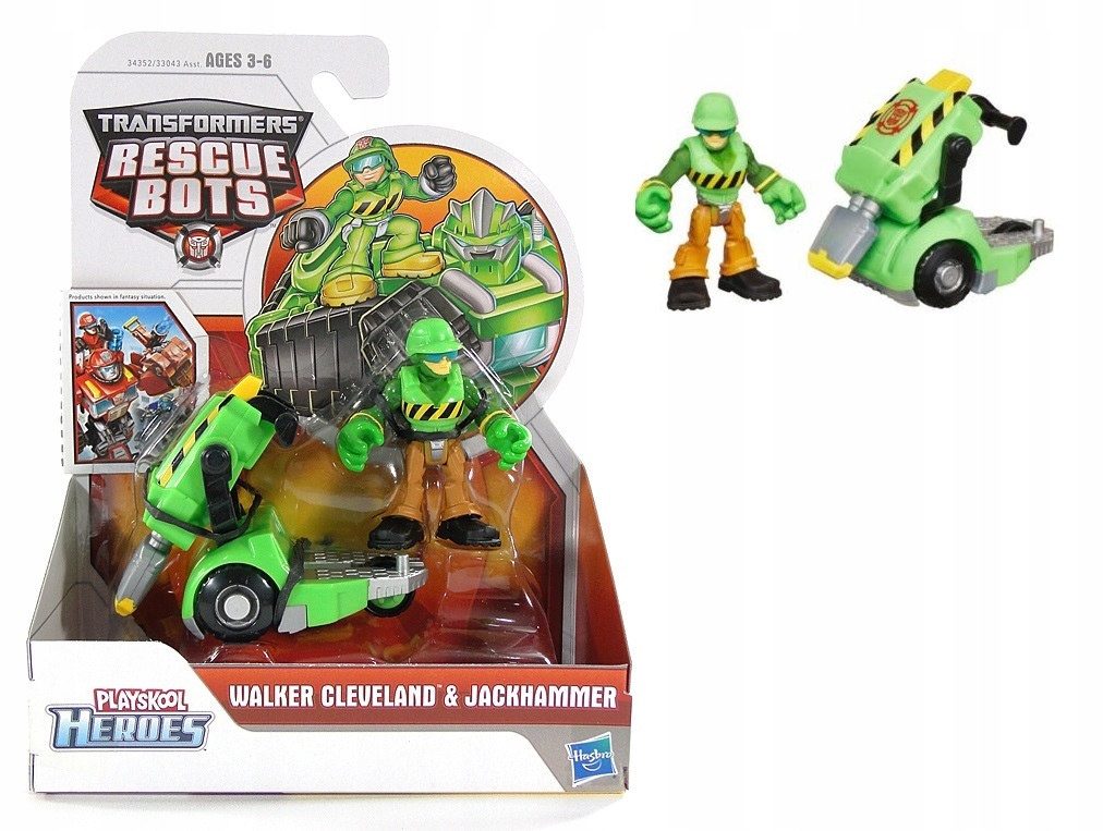 HASBRO- TRANSFORMERS RESCUE BOTS WALKER JACKHAMMER (653569616429 ...
