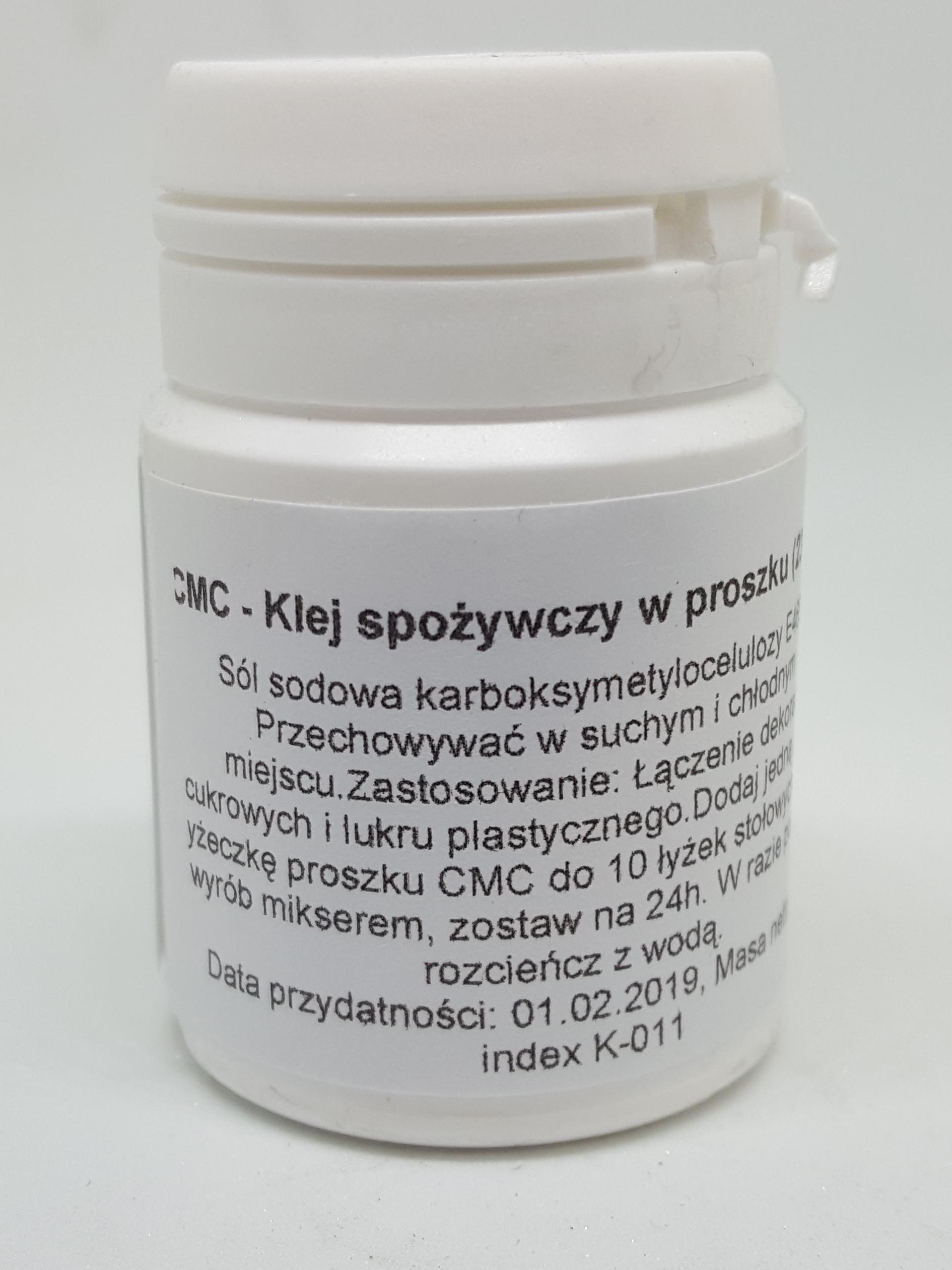id_2360 KLEJ SPOŻYWCZY W PROSZKU 20g CMC TORT CAKE DO DEKORACJI MASY ...