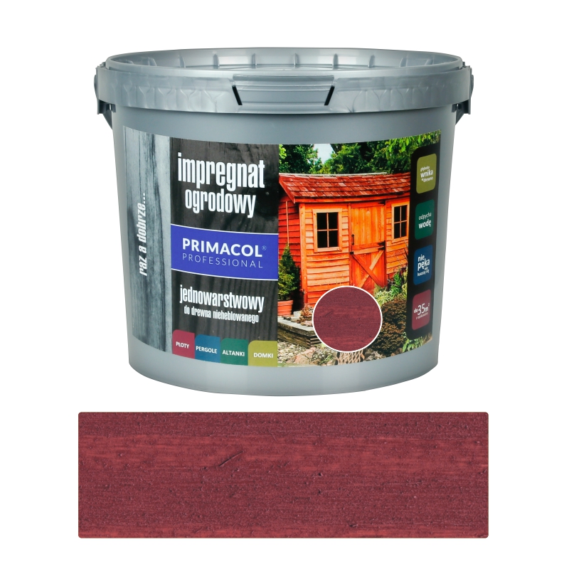 Impregnat ogrodowy Primacol Mahoń 10 l • Cena, Opinie - Allegro