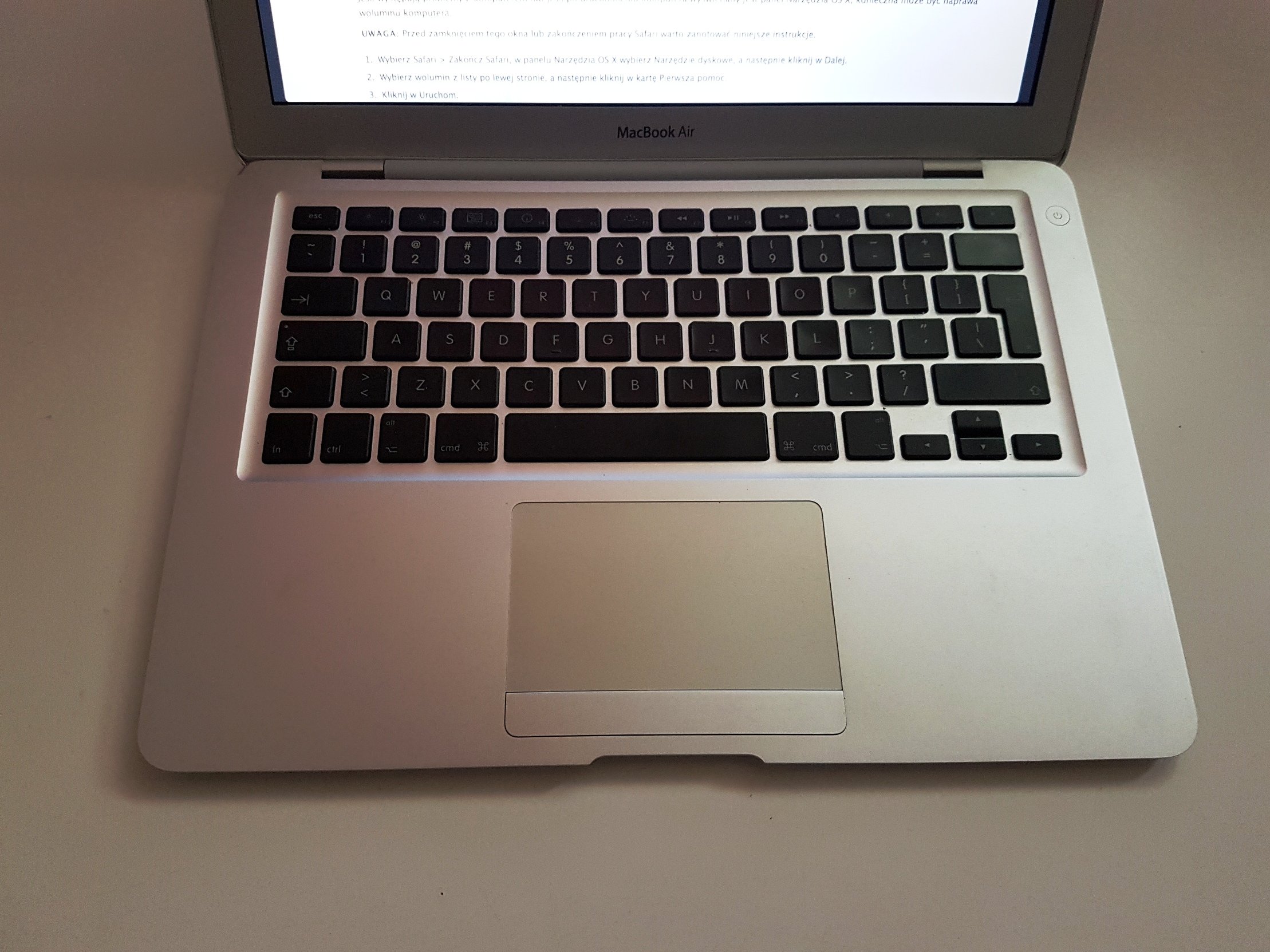 Macbook Air A1304 Core 2 Duo 120GB 13,3 Apple - 7350885648 - oficjalne ...