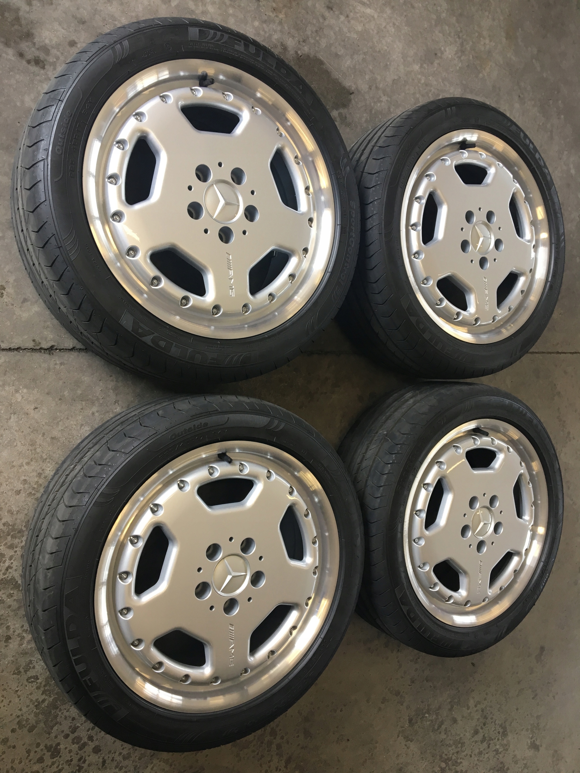 Felgi AMG Aero III Mercedes W124 W126 + nowe opony - 7729396435 ...