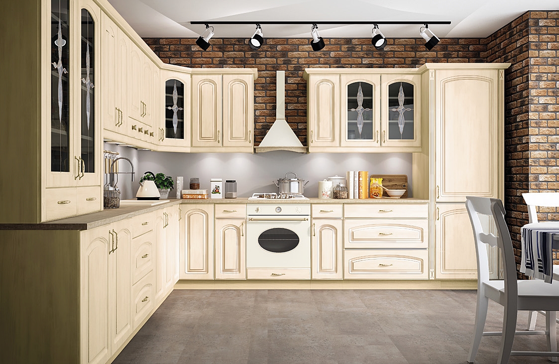 Meble kuchenne Kuchnia GOLD RETRO - zestaw szafek - 7321537213 ...