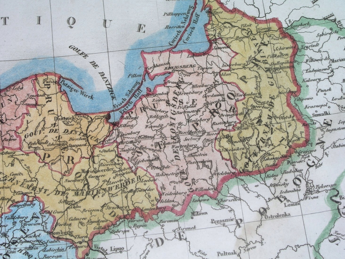 1834 mapa Polska ŚLĄSK POMORZE WIELKOPOLSKA KRAKÓW - 7703134297 ...