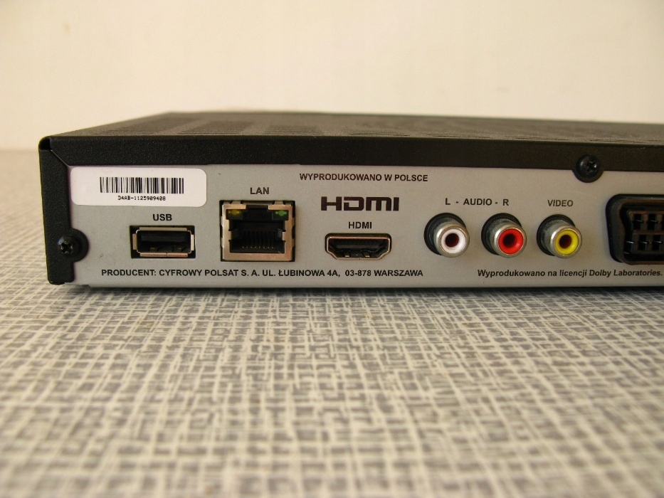 Cyfrowy Polsat- dekoder HD 5000, HDMI, USB, tuner - 7611281071 - oficjalne archiwum allegro