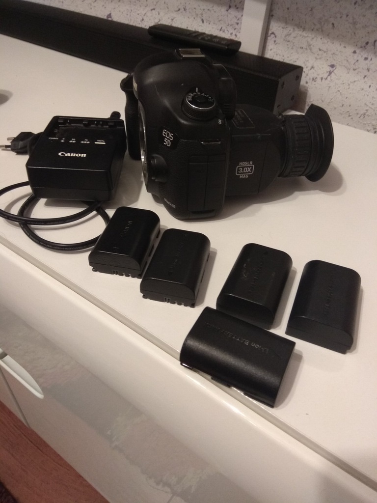 Canon 5D mark III + viewfinder + 5 aku.. Grip - 7049269127 - oficjalne ...