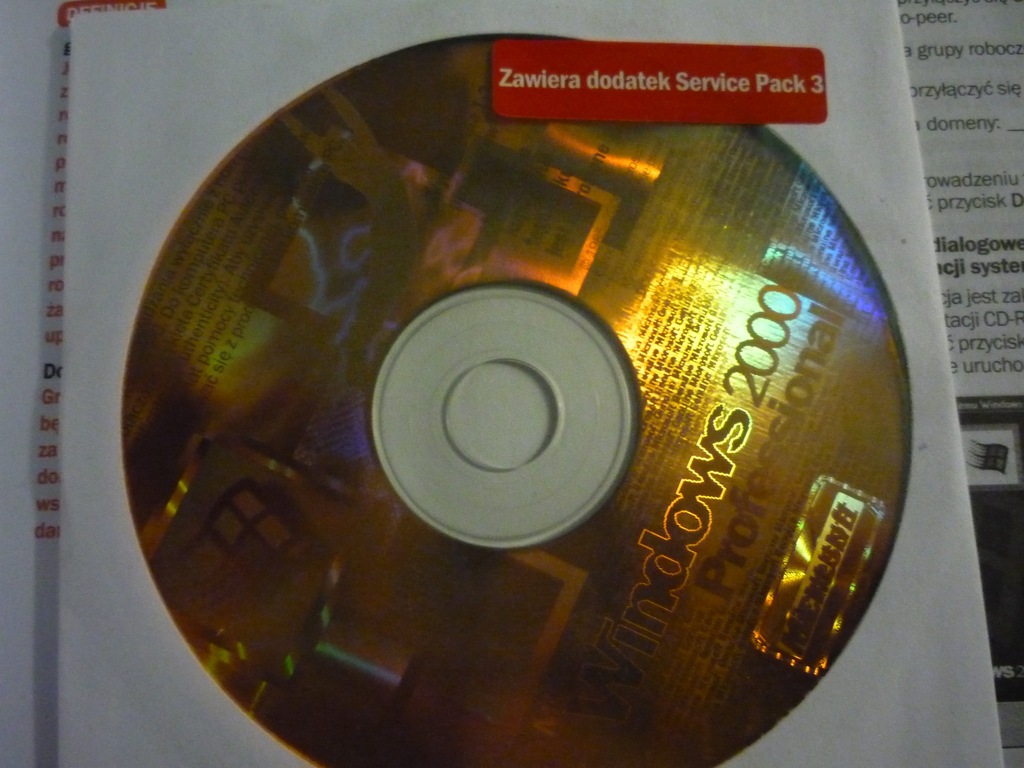 ORYGINALNY Windows 2000 Professional OEM + CD - 7246169271 - oficjalne ...