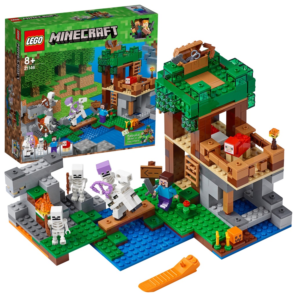 Klocki LEGO Minecraft Atak szkieletów 21146 - 7541664837 - oficjalne ...