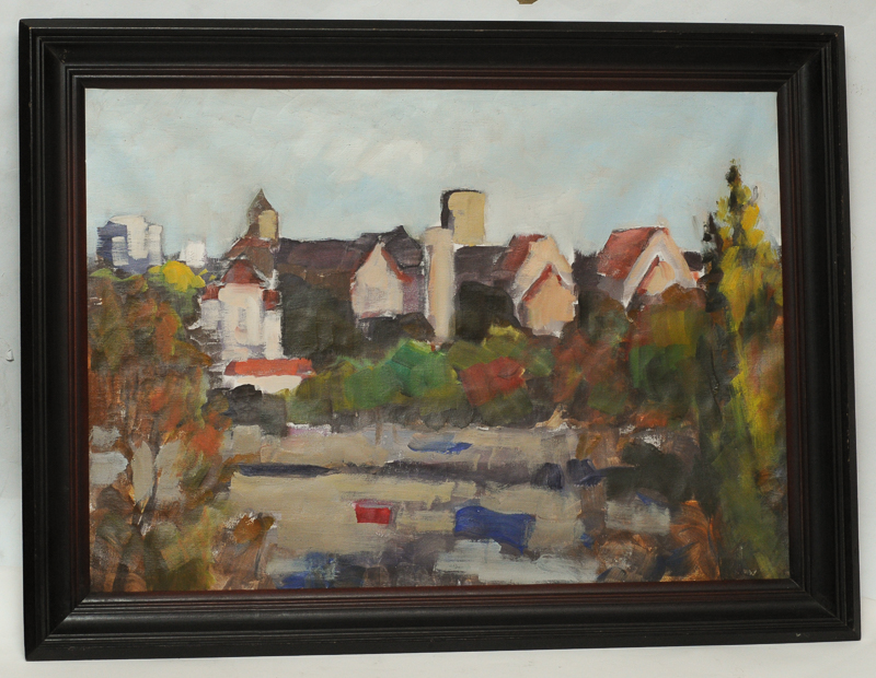 Pejzaż Poznań olej sygn. Rafał Kaczmarkiewicz - 7218049428 - oficjalne ...