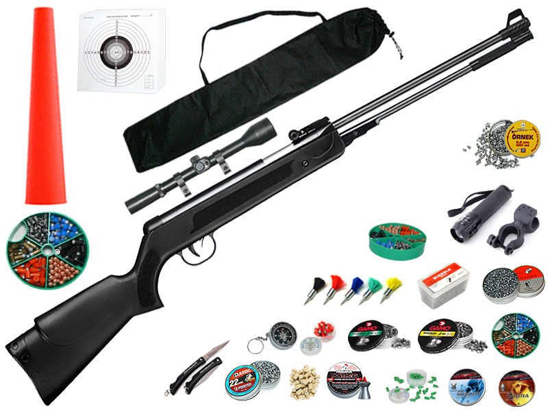 SP air rifle WF-600P 5,5 mm BLACK SET GUN KANDAR - 6989386556 ...
