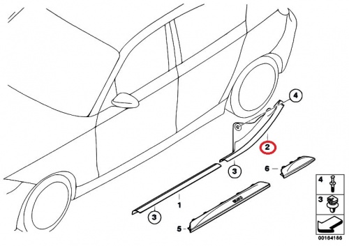 ZACZEP DOLNY LEWY SZYBY BMW X3 F25 51317306205 - 7404754793 - oficjalne ...