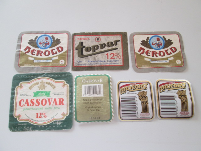 ZESTAW ETYKIETY PIWO BROWAR CZECHY - 7277079003 - oficjalne archiwum Allegro