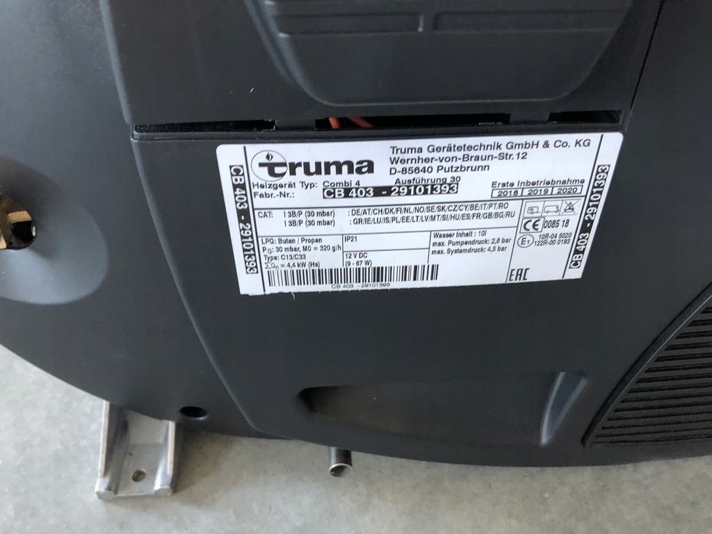 OGRZEWANIE GAZOWE TRUMA COMBI 4 CB 403 - 7501550053 - oficjalne ...