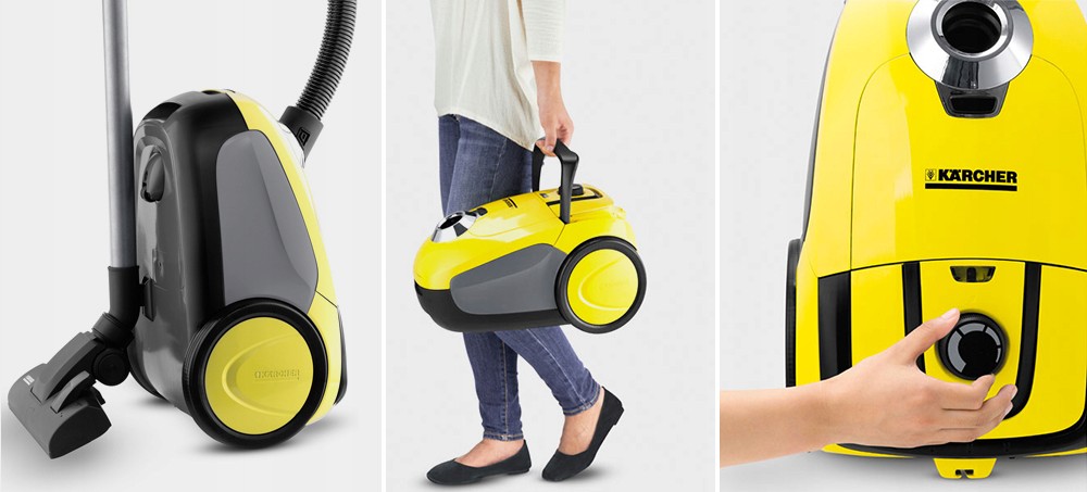 MOCNY ODKURZACZ DOMOWY KARCHER VC2 700W HEPA HOME - 6965312141 - oficjalne archiwum Allegro