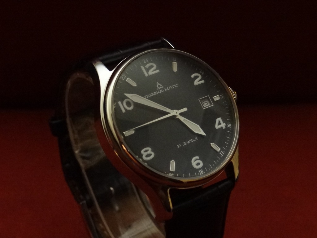 STALOWY zegarek DUGENA - MATIC automat JAK NOWY - 7085285900 ...