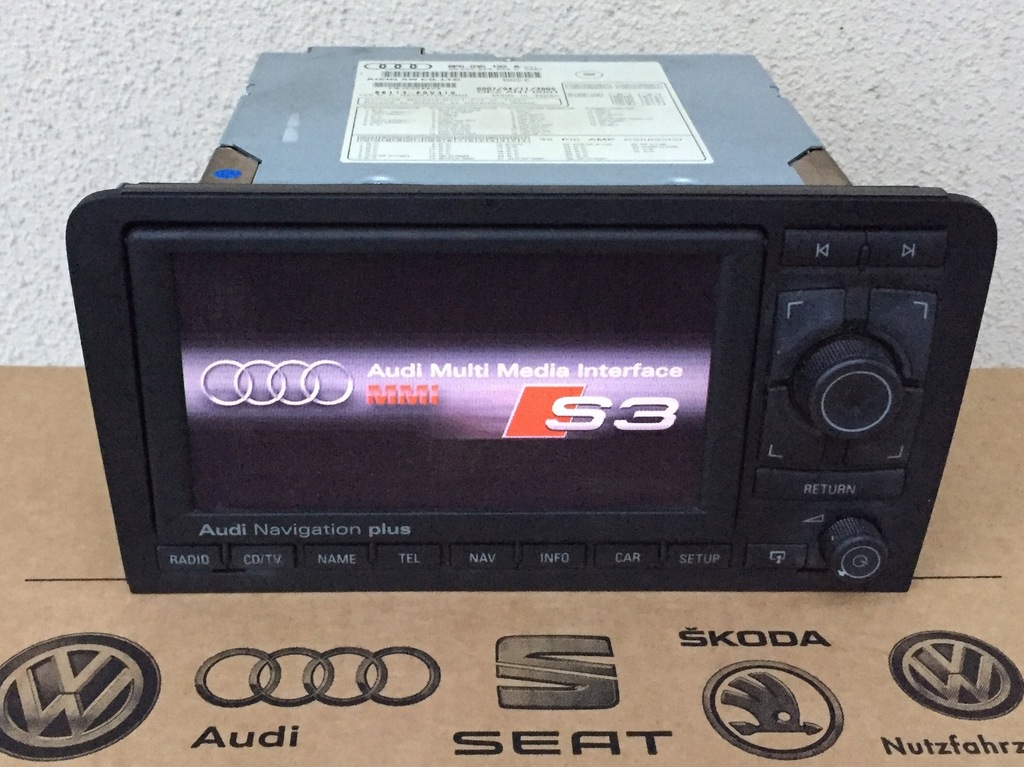 NAWIGACJA AUDI NAVIGATION PLUS RNS-E A3 S3 8P KOD - 7626204449 - oficjalne archiwum Allegro