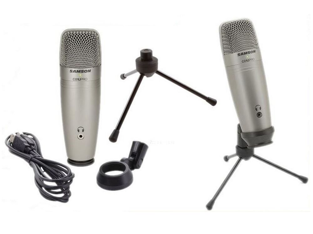 SAMSON C01U PRO MIKROFON POJEMNOŚCIOWY USB +STATYW - 6813808774 ...