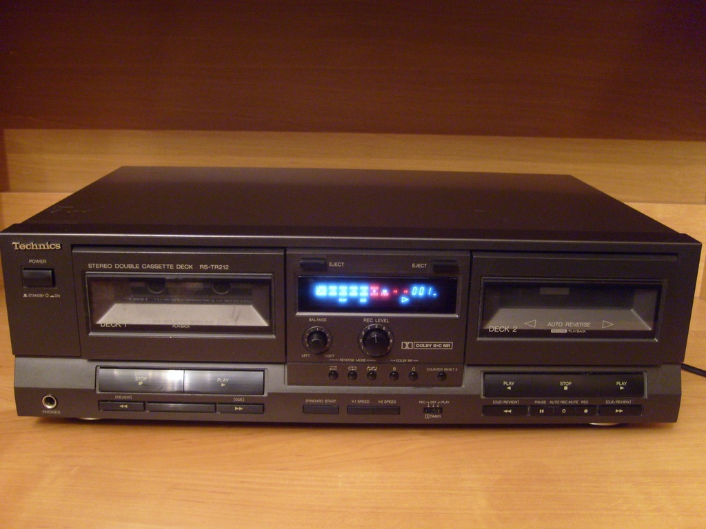 Magnetofon dwukasetowy TECHNICS RS-TR212 z USTERKĄ - 7658925189 - oficjalne archiwum Allegro