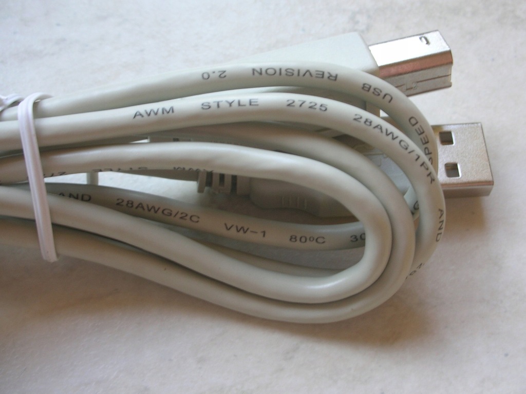 Kabel USB AWM STYLE 2725 28AWG/1PR AND 28AWG/2C - 7530752737 - oficjalne archiwum Allegro