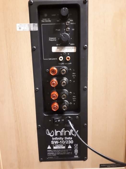 Subwoofer aktywny Infinity Beta SW 10/230 - 7407202424 - oficjalne ...