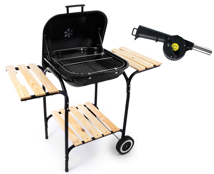 GRIL GRILL OGRODOWY 3 PÓŁKI DREWNIANE +GRATIS 2018 - 7231293740 ...