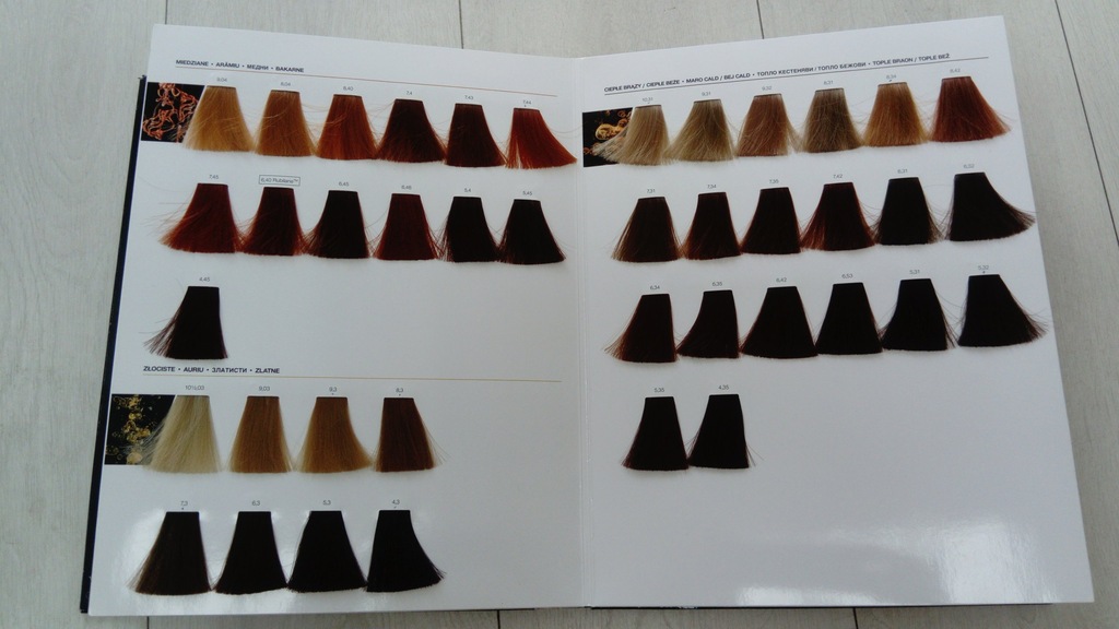 Loreal INOA farba Paleta karta wzornik kolorów - 6854099243 - oficjalne ...