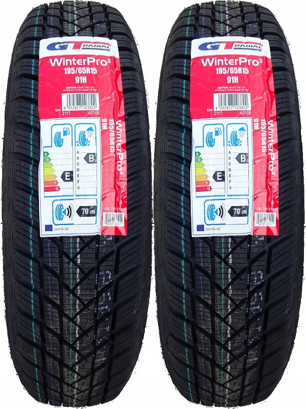 2x OPONY ZIMOWE GT RADIAL 195/65R15 WINTER PRO 2 - 7521379799 - oficjalne archiwum Allegro