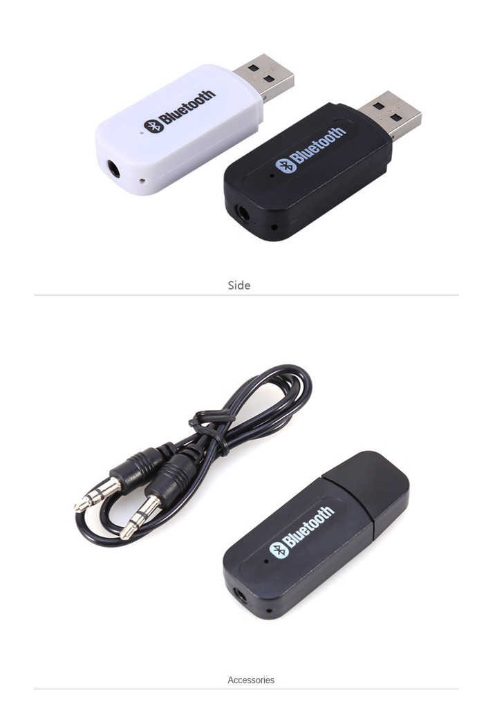 ADAPTER 3.5mm USB JACK Bluetooth - 6961054852 - oficjalne archiwum Allegro