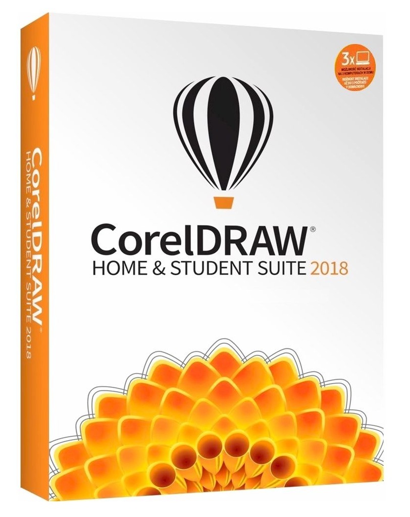 Corel DRAW X8 2018 Home Student Suite PL 3 PC BOX - 7403067452 ...