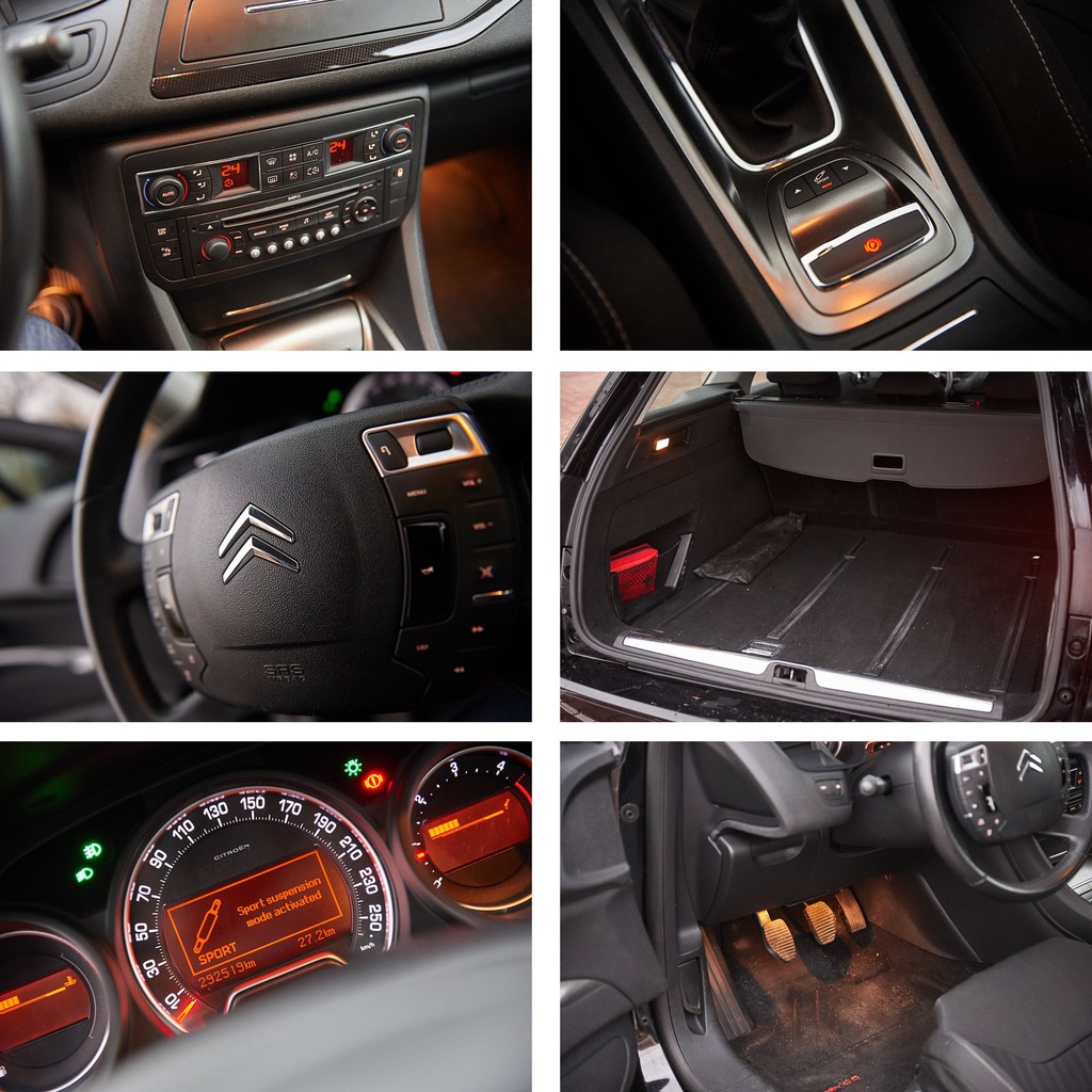 CITROEN C5 2.0 HDI 136KM HYDROACTIVE CZARNY MET - 7148394864 - oficjalne archiwum Allegro