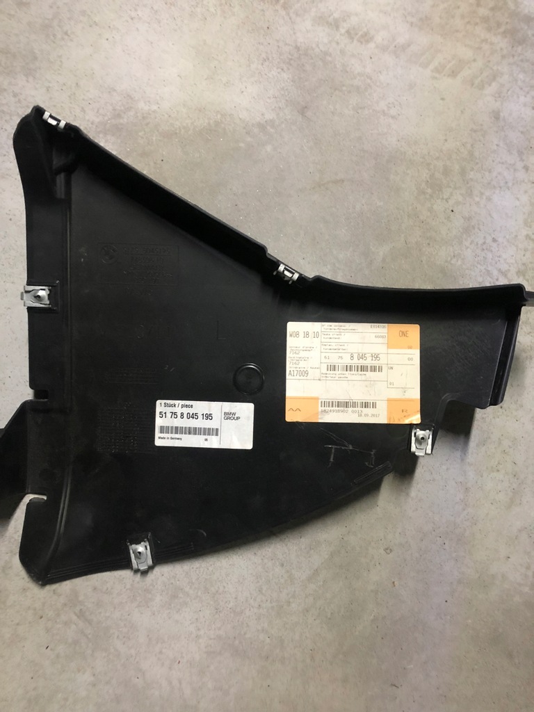 OSŁONA NADKOLA LEWA M-PAKIET BMW 5 F10 F11 OEM BMW - 7636610667 ...