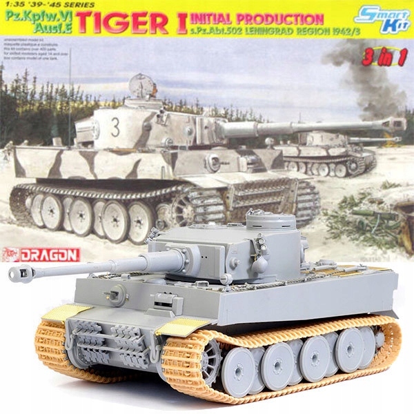DRAGON 6600!! TIGER I INITIAL S.PZ.ABT.502 1942/43 - 7528881879 ...