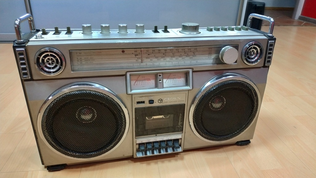 CROWN CSC-850L boombox - JAPOŃSKI - 7589933273 - oficjalne archiwum Allegro