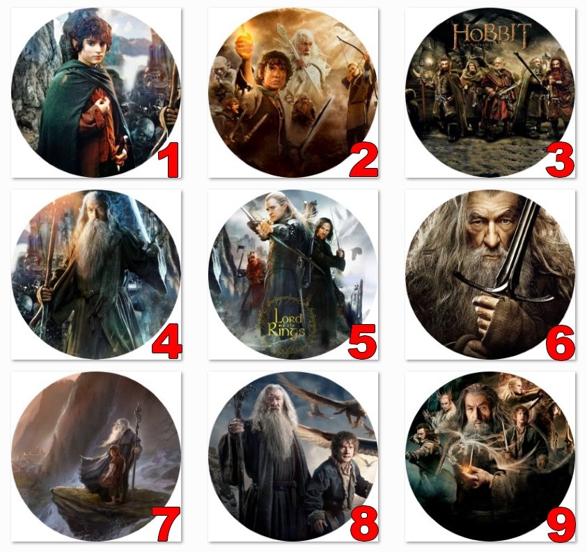 OPŁATEK NA TORT WŁADCA PIERŚCIENI HOBBIT BAGGINS - 7115743535 ...