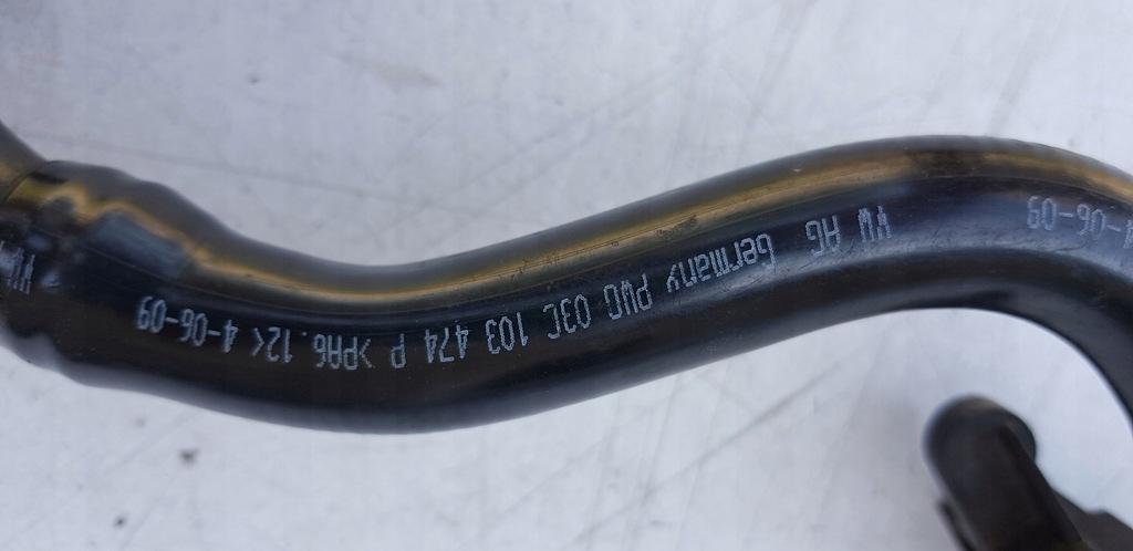 VW GOLF VI 1,4 TSI WAZ ZAWÓR PRZEWOD 03C103175D - 7506571432 ...