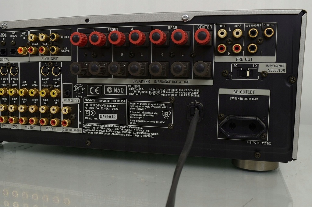 SONY STR-DB930 seri QS wysokiej klasy amplituner - 7663861922 ...