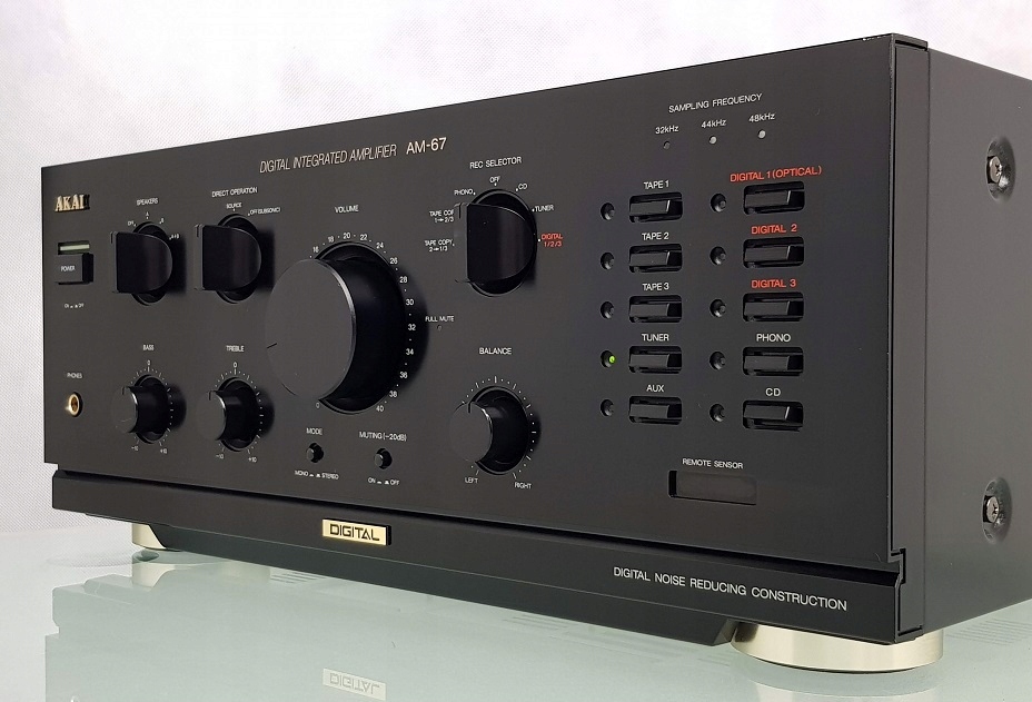 AKAI AM-67 WZMACNIACZ STEREO TOP STAN - POTĘŻNY - 7611015744 ...