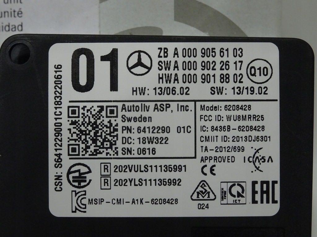 RADAR SENSOR CZUJNIK MERCEDES A0009056103 NOWY - 7712142009 - oficjalne ...