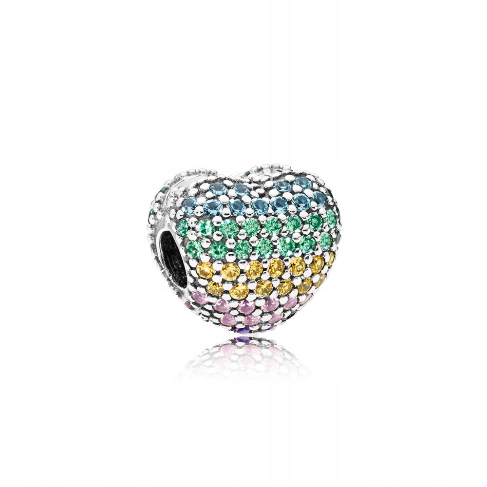 Pandora Klips PODARUJ TĘCZOWĄ MIŁOŚĆ PAVE [784] - 7650852168 ...