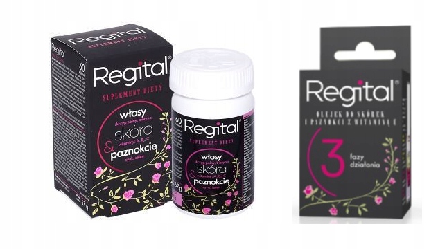 REGITAL 60 tabletek WŁOSY SKÓRA PAZNOKCIE - 7262107321 - oficjalne ...