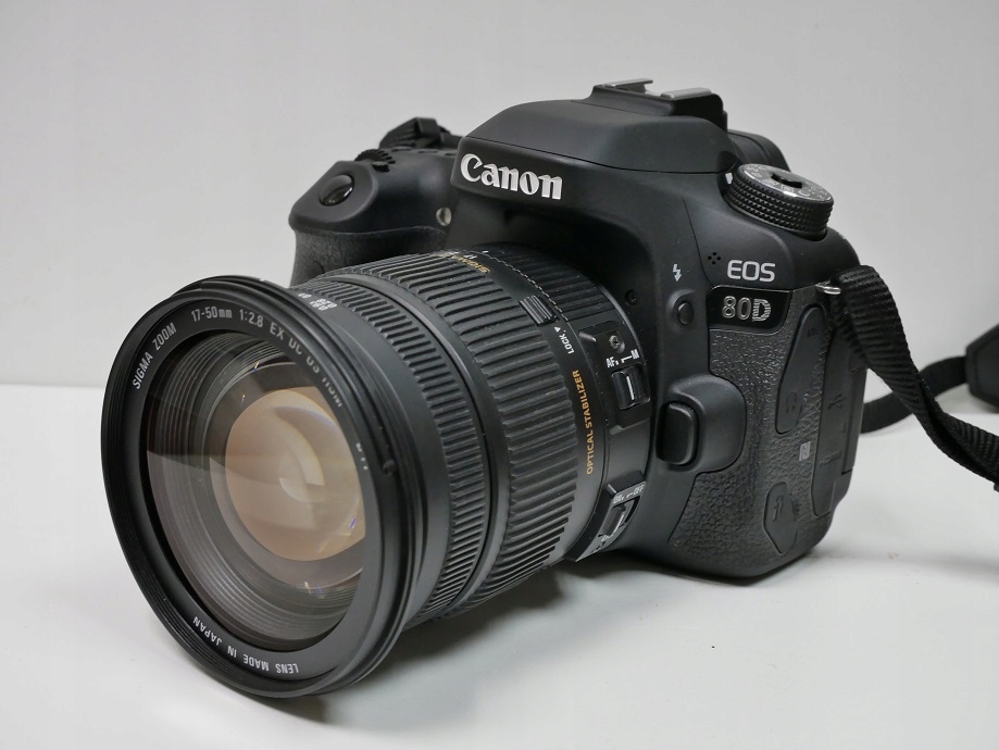 Aparat Canon EOS 80D + Sigma DC 17-50 mm f/2.8 - 7746528517 - oficjalne archiwum Allegro