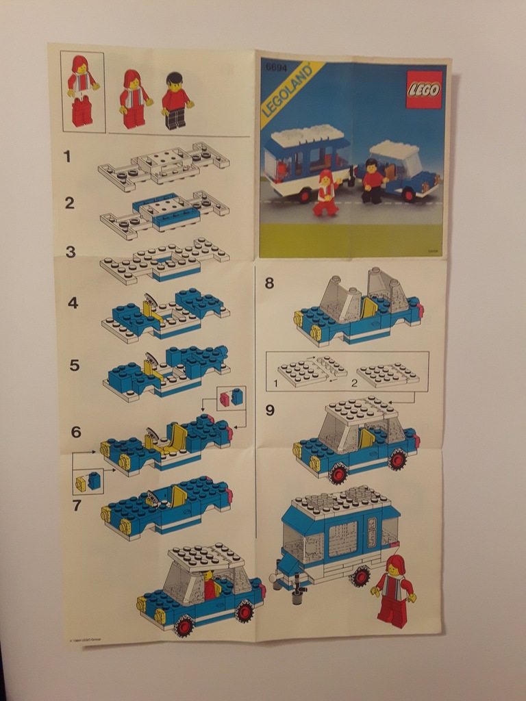 LEGO 6694 Car with Camper Instrukcja UNIKAT! - 7214006109 - oficjalne ...