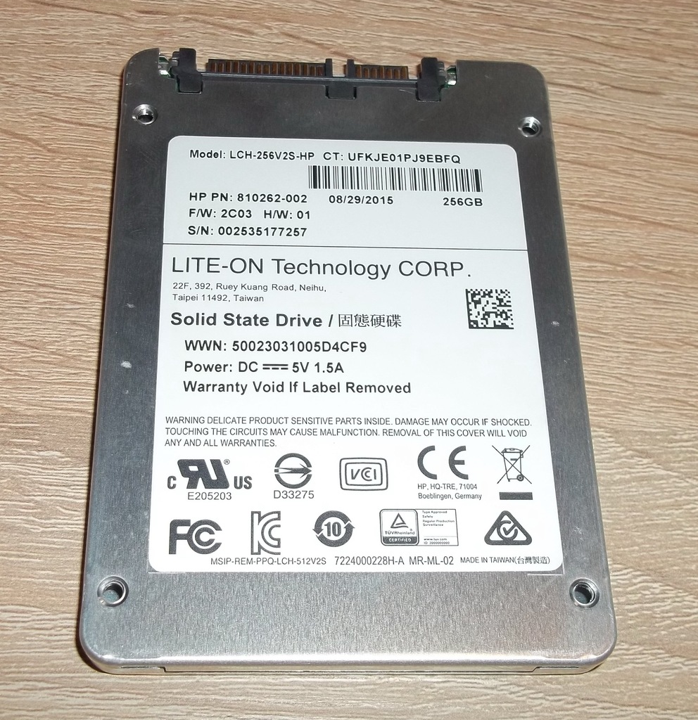 LITE-ON LCH-256V2S-HP 256GB SSD SATA3 MLC 520/290 - 7414161663 ...