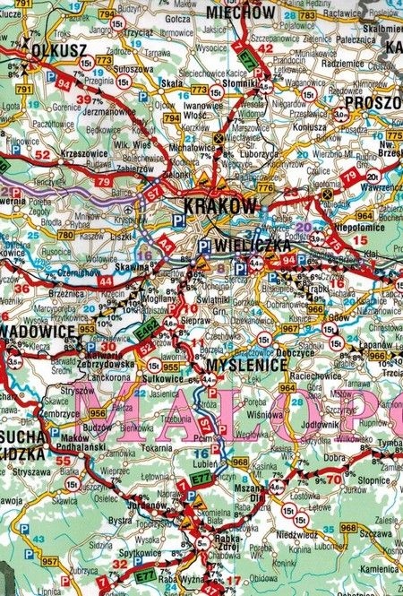 POLSKA MAPA SAMOCHODOWA LAMINOWANA TIR 1:750 000 - 7078100700 - oficjalne archiwum Allegro