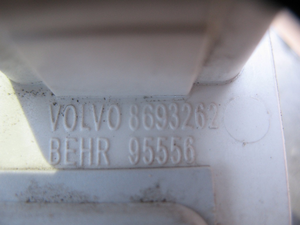 VOLVO S60 V70 REZYSTOR OPORNICA 8693262 BEHR 95556 - 7167155621 ...