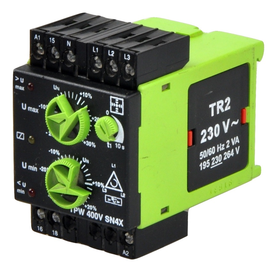 Przekaźnik nadzorczy napięcia sieci TPW 400V SN4X - 6823899912 - oficjalne archiwum Allegro