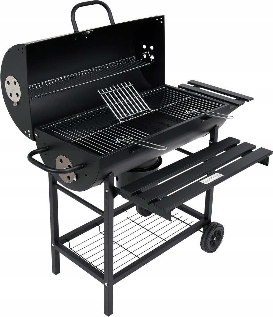 DUŻY GRIL GRILL OGRODOWY XL + 3 PÓŁKI + POPIELNIK - 7440622640 ...