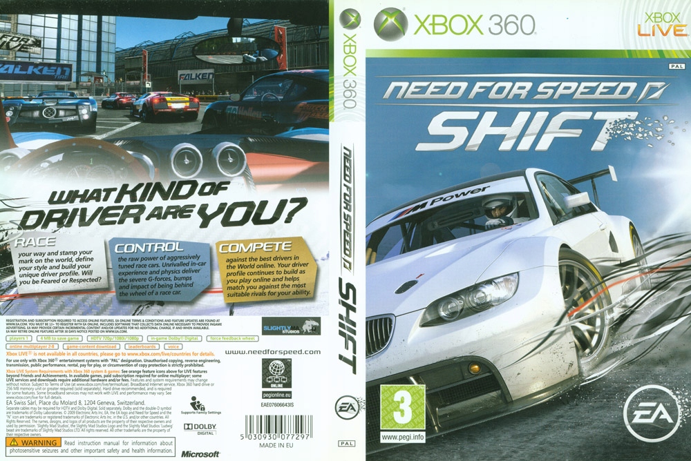 NEED FOR SPEED: SHIFT XBOX 360 - 7572760632 - oficjalne archiwum Allegro