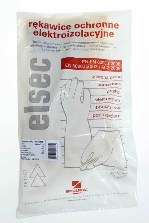 RĘKAWICE ELEKTROIZOLACYJNE ELEKTRYCZNE ELSEC 2,5 stmsklep.pl
